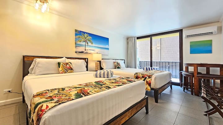 Bmb 302 Sleeps 4 In 2 Queen Beds Central Waikiki - 호놀룰루