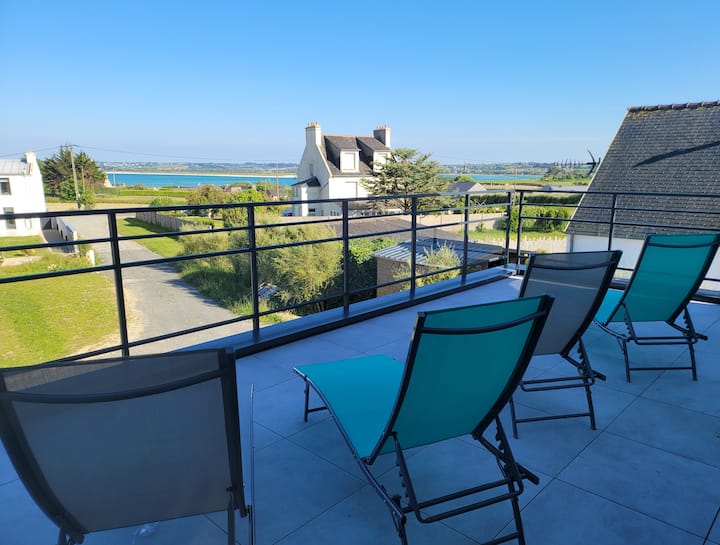 Villa L'estran Récente Vue Mer à 400 M De La Mer - Brignogan-Plage