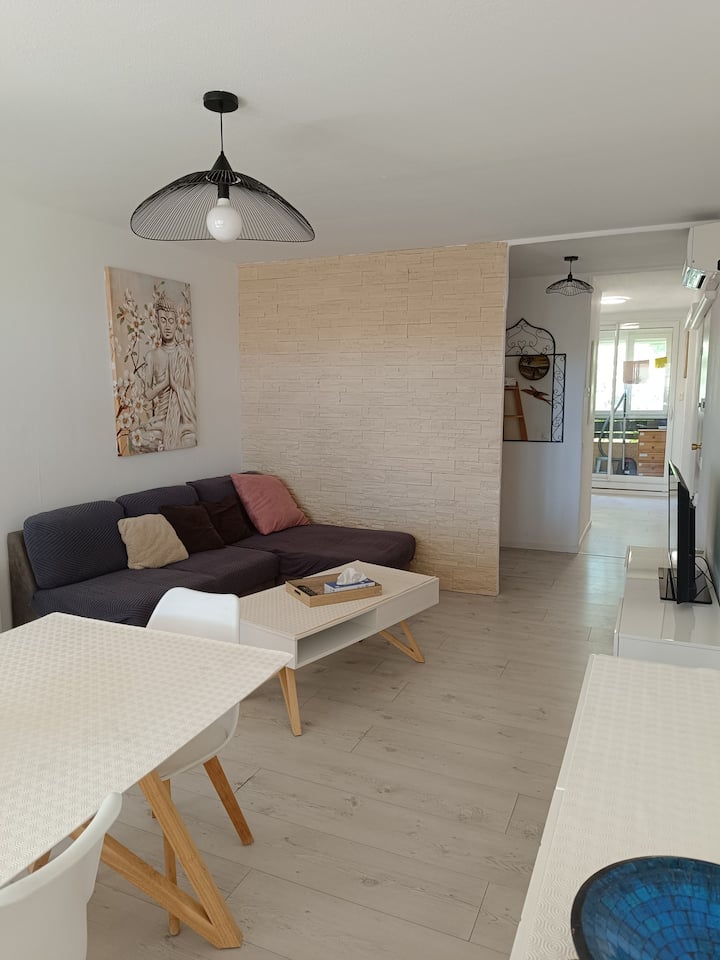 T3 Spacieux 2 Chambres Lit Double+convertib+chauff - Fos-sur-Mer