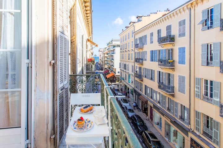 Suite Orange Balcon Vue Mer Clim Wifi 3mins Plage - Nice