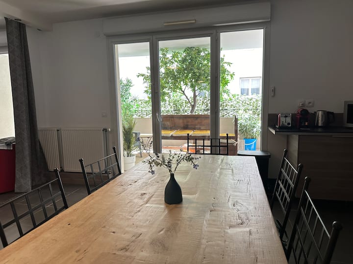 6 Pers. Prado + Métro + Free Parking & Wifi - Marseille