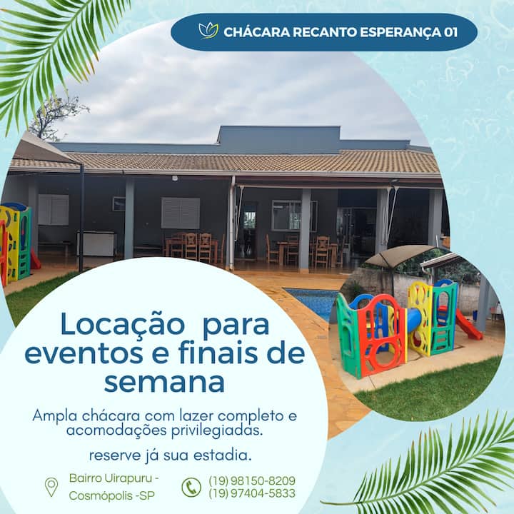 Chácara Recanto Esperança 01 -Cosmópolis - Holambra