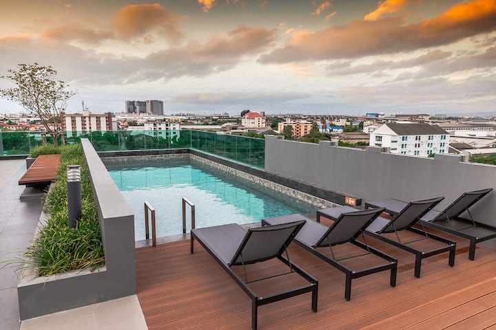 Bangkok 1br Condo With Kitchen 5mins To Bts 450m - Thaïlande