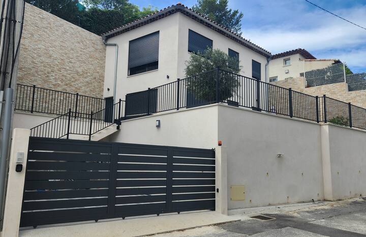 Villa Faïsso Haut : T3 Climatisé Bord De Mer - Sausset-les-Pins