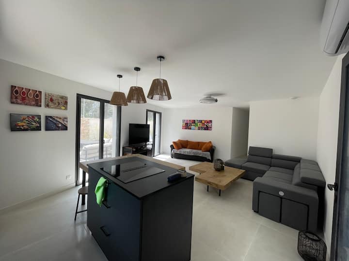 Beach-modern-house-f4-jacuzzi-150m-plage-&-centre - Cavalaire-sur-Mer