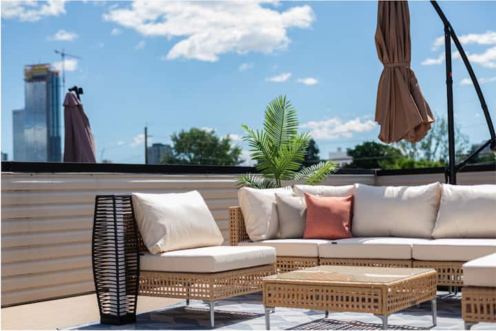 New Lux 3br Gem W/parking & Rooftop Minutes To Nyc - Weehawken, NJ