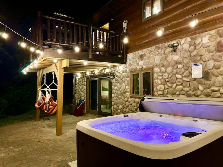 Cherryvalley Cabin|hot Tub+sauna+scenic Riverfront - Splash Pad, Belvidere