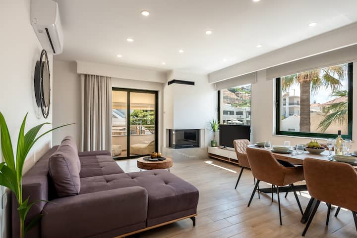 Modern Dream Apartment, 3bd, Chic, 150m From Beach - Crete