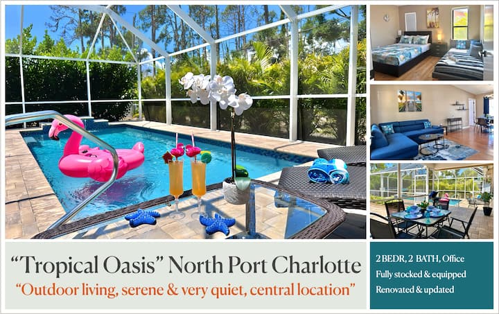 "Tropical Oasis" In The Heart Of North Port - 北港
