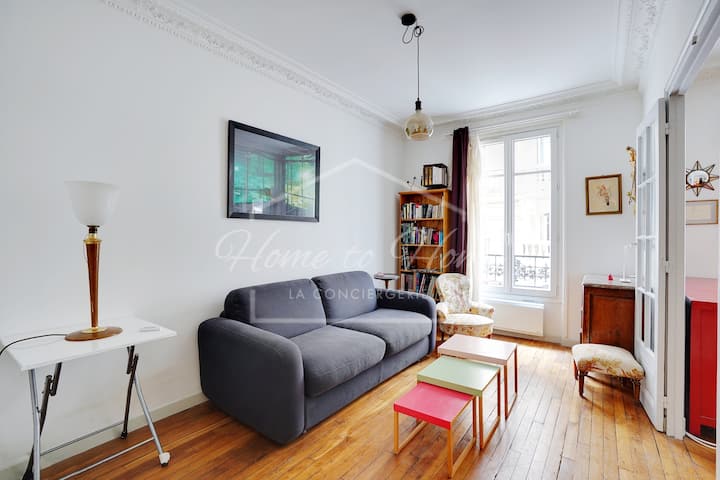 Elégance Parisienne: 3p, Double Salon, 20ème - Porte de la Villette