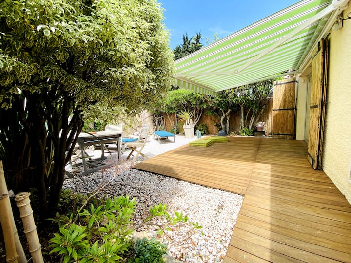 Jolie Petite Villa Au Coeur Des Capellans Piscine - Saint-Cyprien Plage