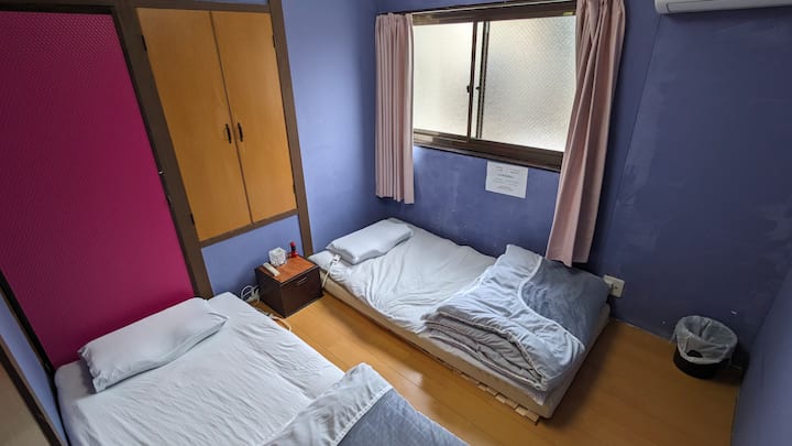 Private Twin Room 3d With Shared Bathroom - Nagoya