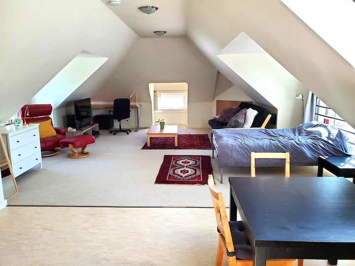 Spacious Sunny Attic Studio - Berkeley, CA