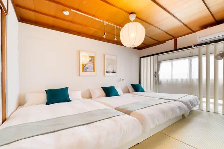 4min To Namba｜62㎡｜2 Bedrooms｜2-story House｜wi-fi - Osaka