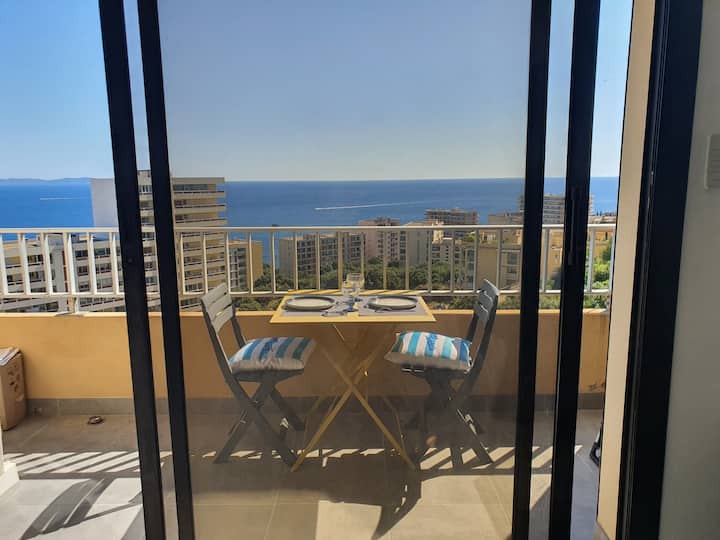 Magnifique Studio - Très Belle Vue Mer - Ajaccio