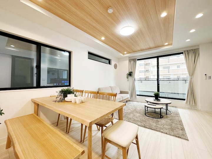 日居Koguma 招財貓Maneki Neko  花園町全新包棟民宿 一線直達關西機場/難波/西梅田 - Japon