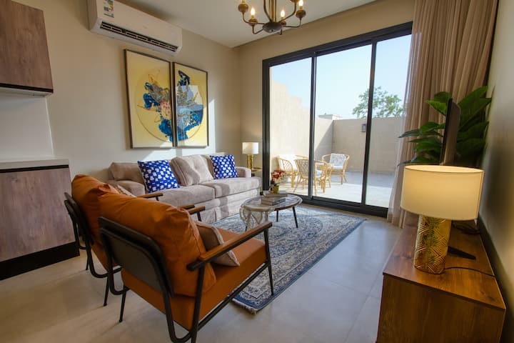Cosy & Modern Apt 5 In Riyadh W/ Patio - Riad