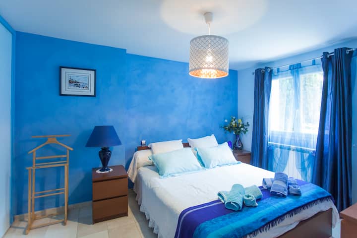 Coquette Chambre Bleue Chez L'habitant - Labenne
