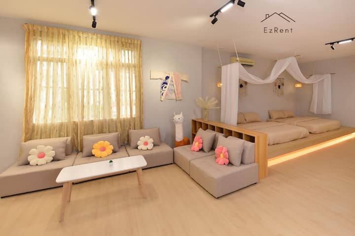 Cozy Muji Studio Homestay Near Taiping Lake Garden - Kamunting