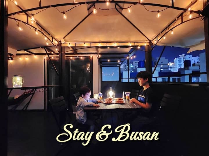 [신년특가]이쁜루프탑/해변5분/합법숙소/상위5%/바베큐/역세권/청결보장/공항/신세계백화점 - Busan