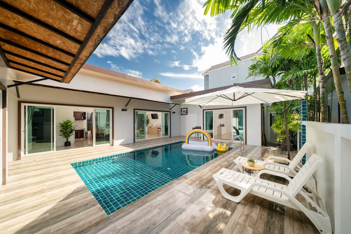 山屿A 三卧私人花园泳池别墅 步行餐厅 咖啡厅 超市 - Phuket