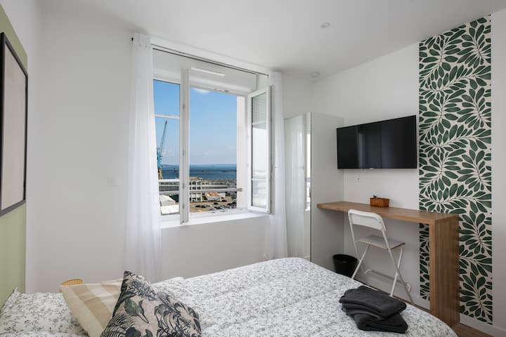 Studio Cosy Vue Rade Et Port Naval - "Trugarez" - Brest