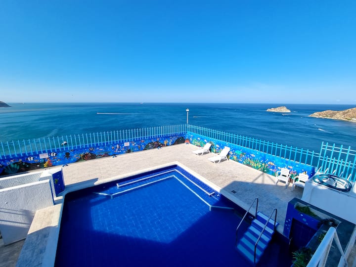 A Pasos Del Mar, Piscina Panorámica, Moderno - Santa Marta