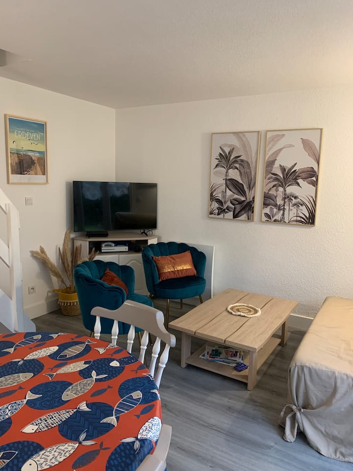 Charmante Maison Et Piscine à 500 M De La Plage - Erdeven