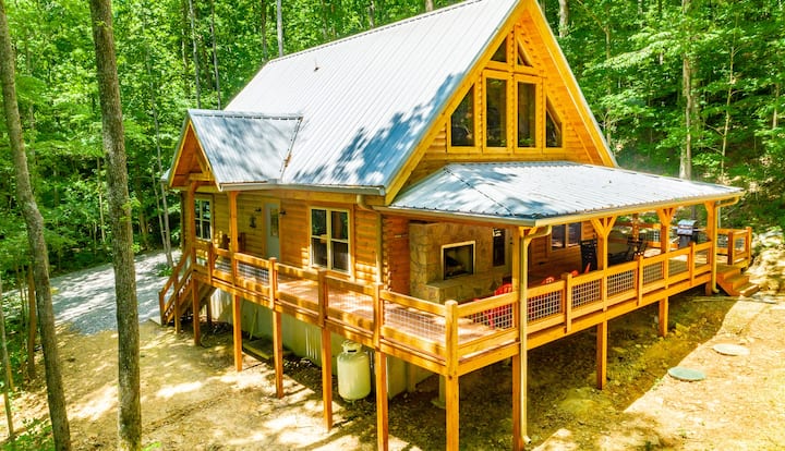 New Secluded Cabin On Raccoon Mountain - 