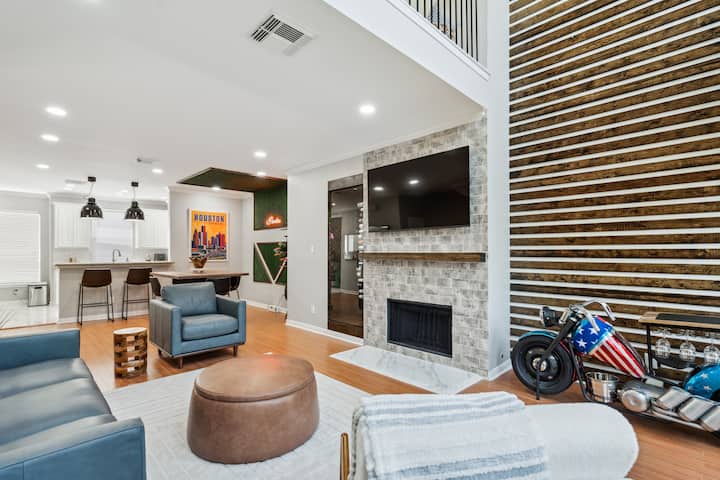 Cityscape Loft: 5min-downtown|garage|nrg|med Ctr - 休斯敦