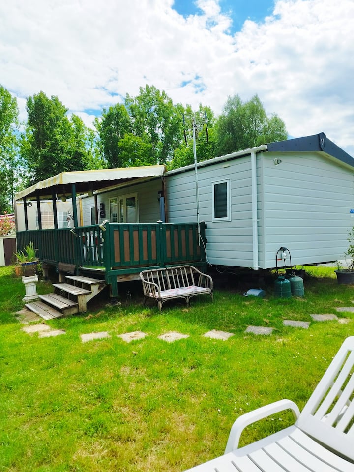 Grand Mobil Home 6 Pers Camping 4* Bord De Lac 473 - Chaumont-sur-Loire