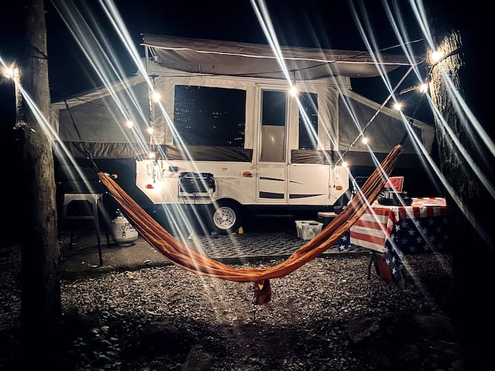 Nature Nestled Pop-up Camper - Lake Hopatcong, NJ