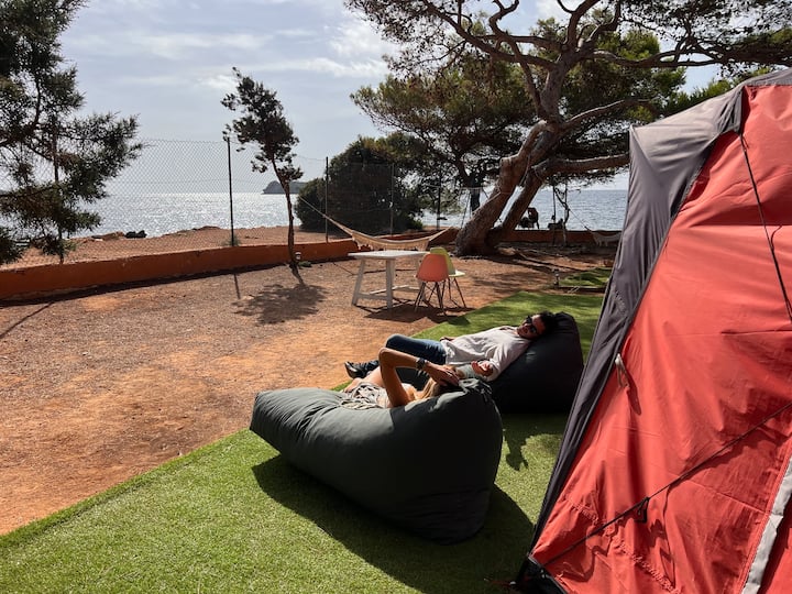 Nomad Tent First Line On The Sea In Ibiza - Baleari