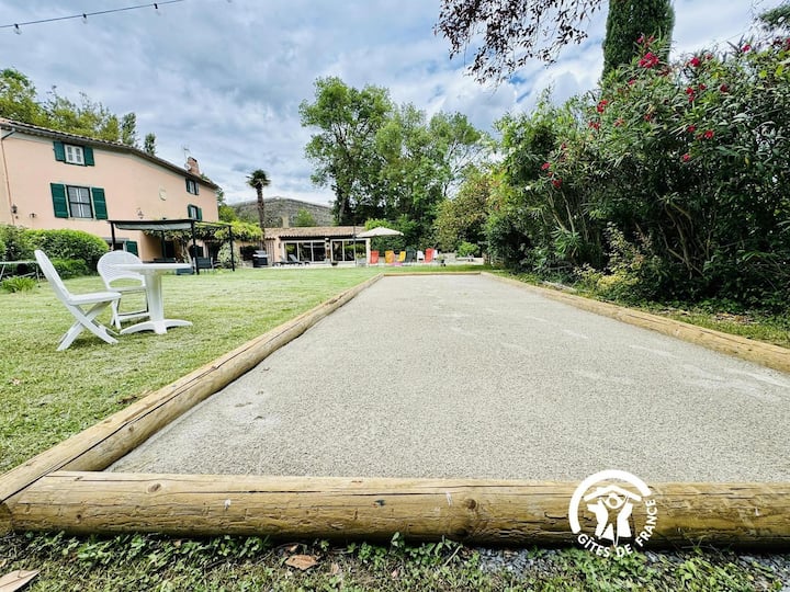 Domaine Avec Piscine, Pétanque, Bord Canal Du Midi - Carcassonne