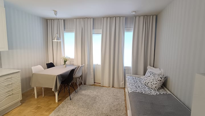 Näppärä Pieni Rivitalon Päätyasunto Saunalla - Oulu
