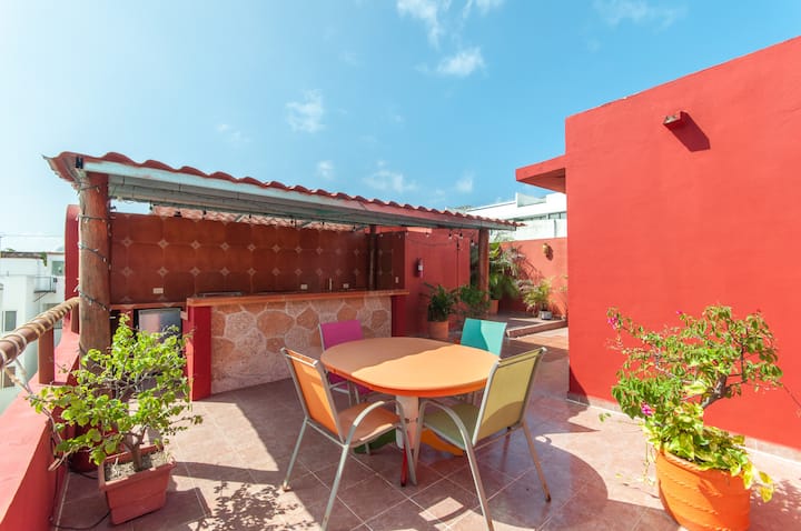 Margaritas - Quiet Ph, Private Rooftop, Bbq & Pool - Playa del Carmen