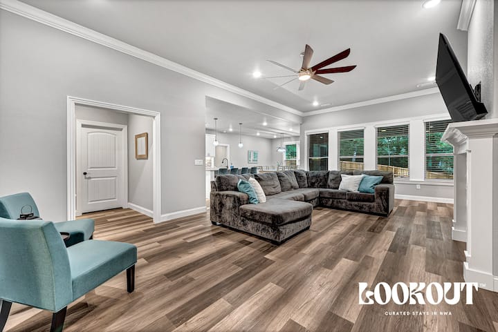 Woodland Haven - 5 Bed W/ King & Bunk Room - Bella Vista, AR