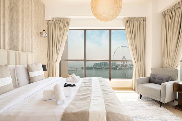 Dubai Eye & Sea View - Jbr Luxurious Beach Retreat - Dubai