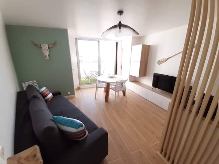 Appt 3 Pièces Cosy Climatisé & Terrasse - Leucate