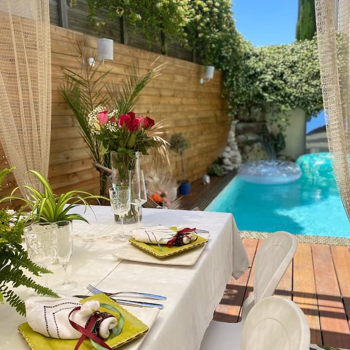 Jasmin House Piscine  Privée 10mnde Bdx - Bordeaux