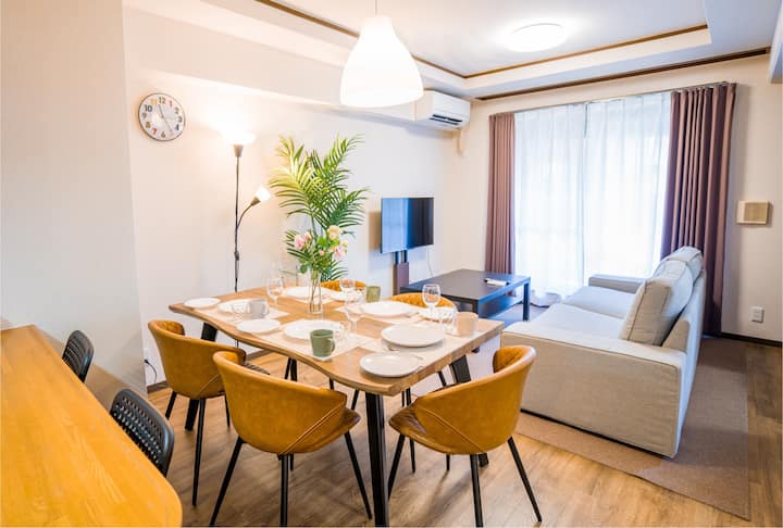 Dotonbori 5 Min Walk! Riverfront New Large Room! - Namba Station - Osaka