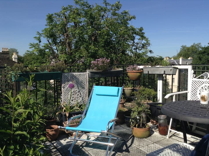 Quirky Open Plan Flat With Sunny Terrace - London Euston station