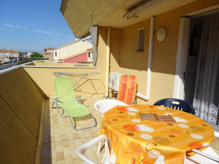 Lgt 50m Plage, Clim Pkg Terrasse - Valras-Plage