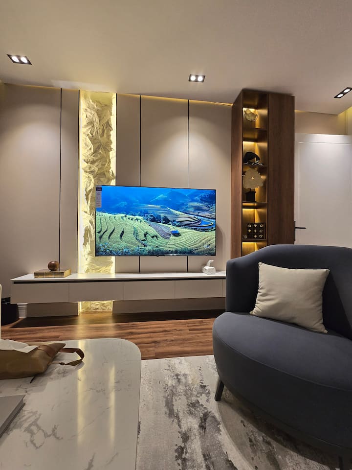 شقة فاخرة بدخول ذكي وعزل صوتي - Riad