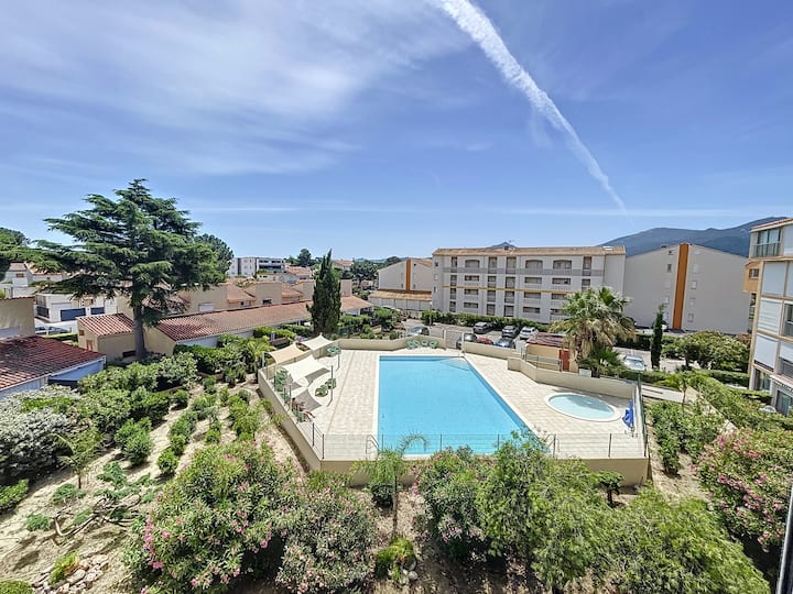 3384-appartement 2 Pièces Résidence Avec Piscine - Argelès-sur-Mer