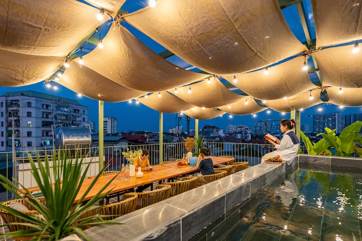 Uc Apartment-9 Units-big Rooftop Pool W Elevator - Hanoï