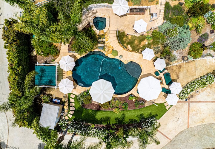 Paradise Hill W/ Pool & Waterfall Spa, Views - Ojai, CA