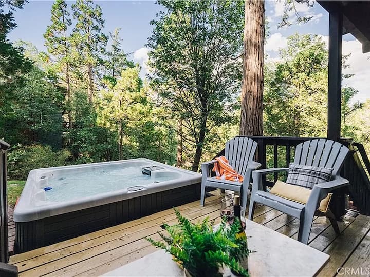 Modern A-frame Escape - Spa Under The Stars - Lake Arrowhead, CA