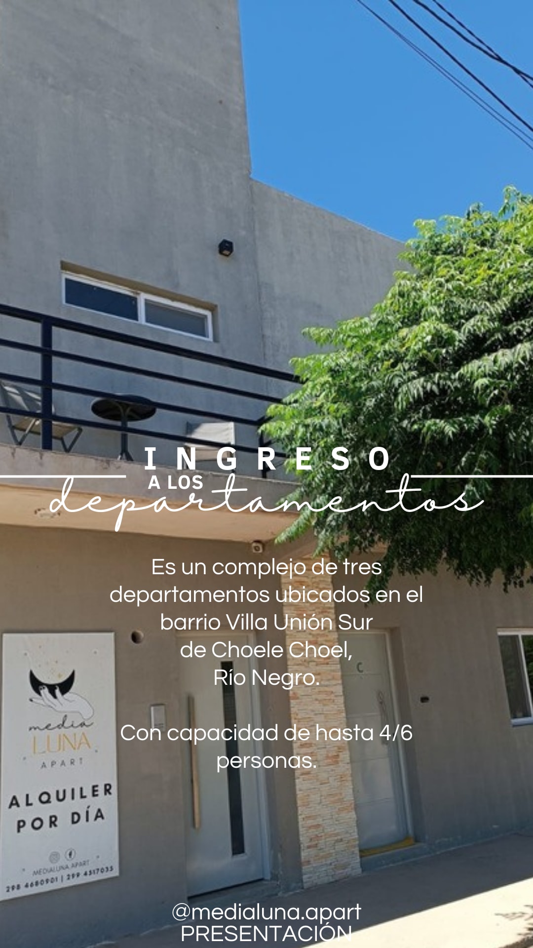 Depto A Media Luna Apart- tarifa base p/2 personas - Departamentos en ...