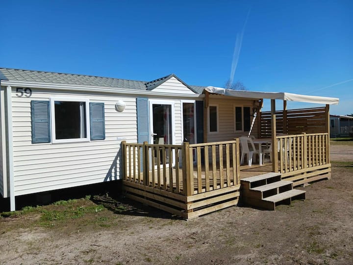 Mobil Home Dans Camping Au Bord De Mer (100m) - Kerlouan